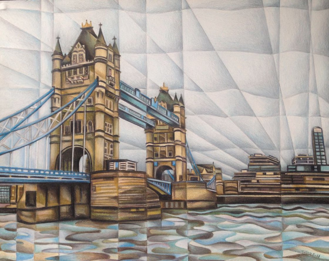 Tower Bridge- London Pencil drawing by Tiffany Budd | Artfinder