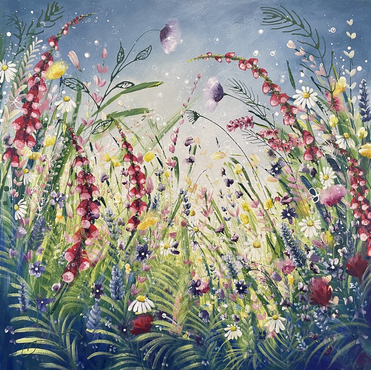 Dancing the foxtrot Acrylic painting by Emma Sian Pritchard | Artfinder