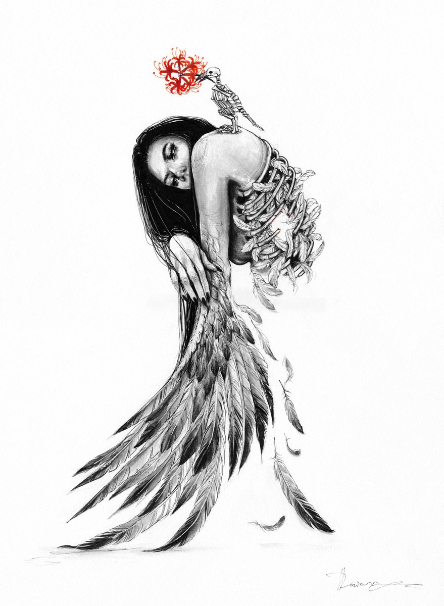 Fallen Ink drawing: Doriana Popa | Artfinder