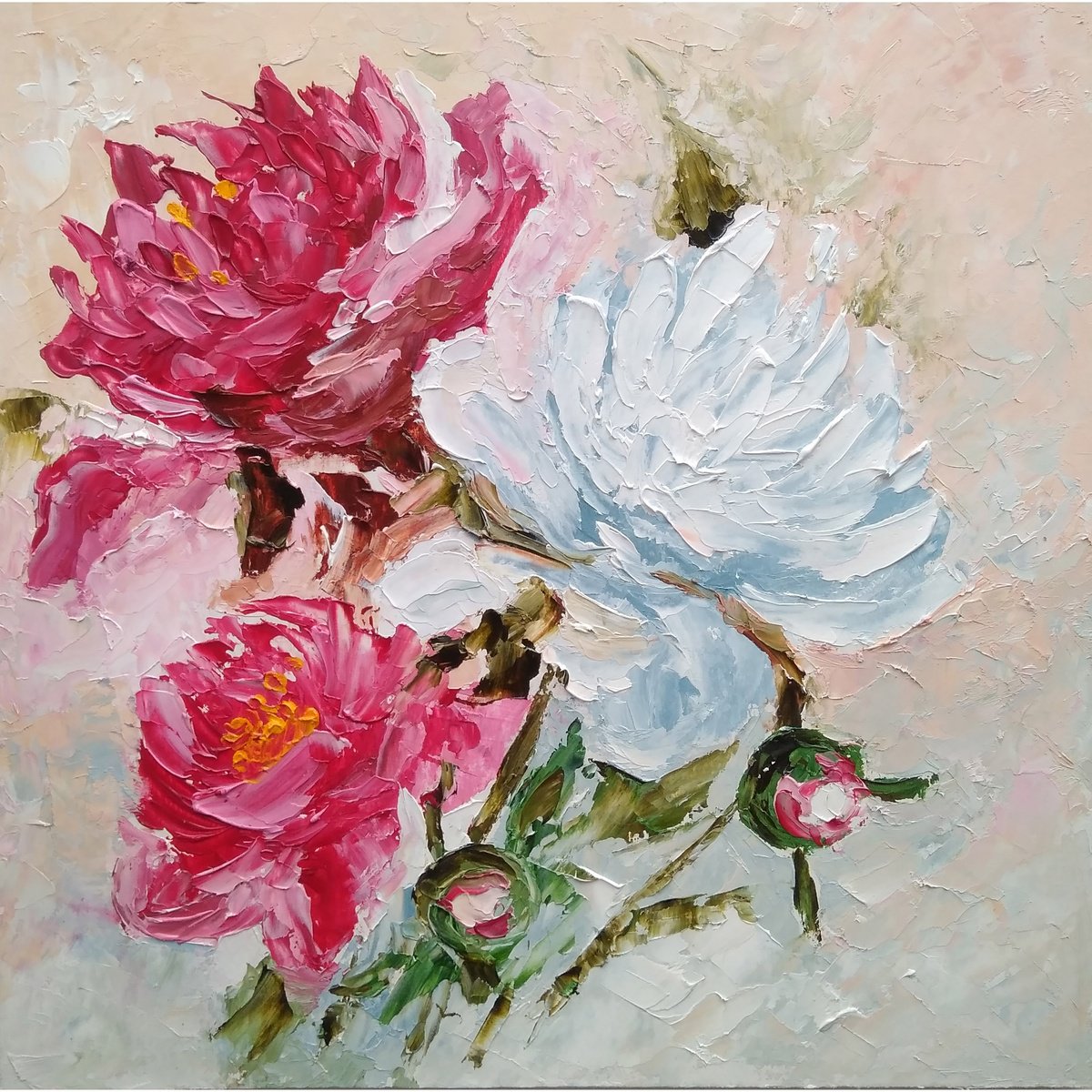 Peonies Oil painting: Yulia Berseneva | Artfinder