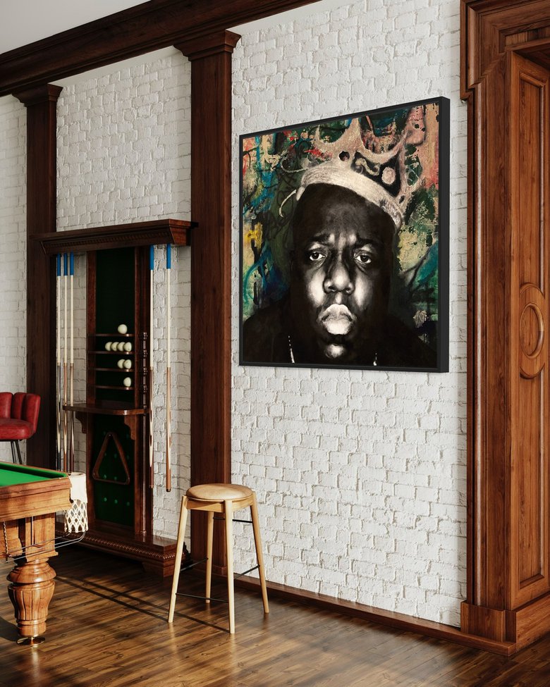 Notorious Biggie, original large painting Acrylic painting: Paul ...