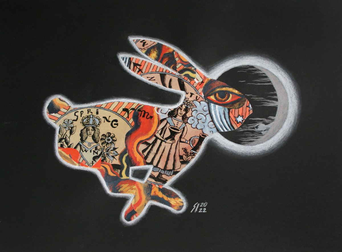 Unknown XII, HARE III Collage: Salana Art / Svetlana Samovarova | Artfinder