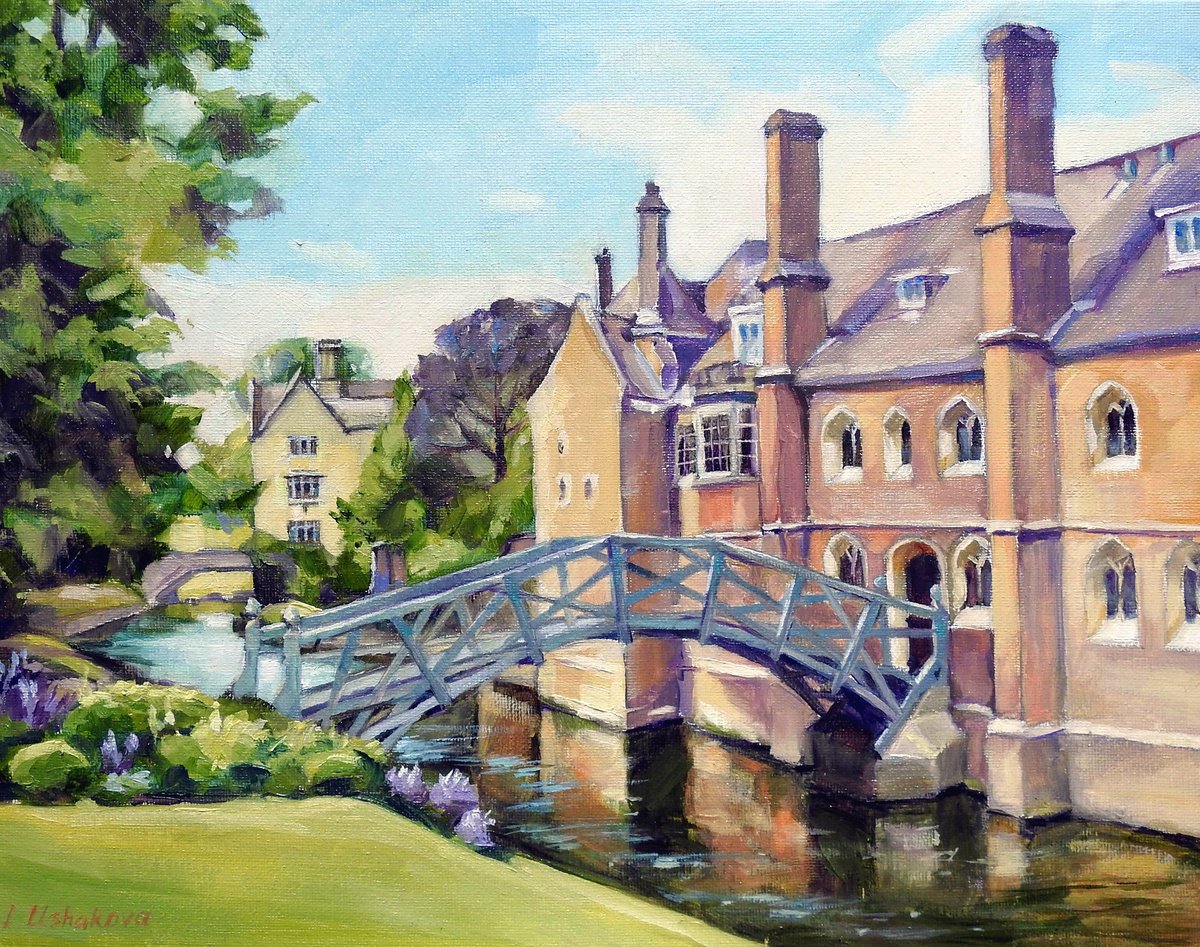 Cambridge. Mathematical bridge Oil painting: Irina Ushakova | Artfinder