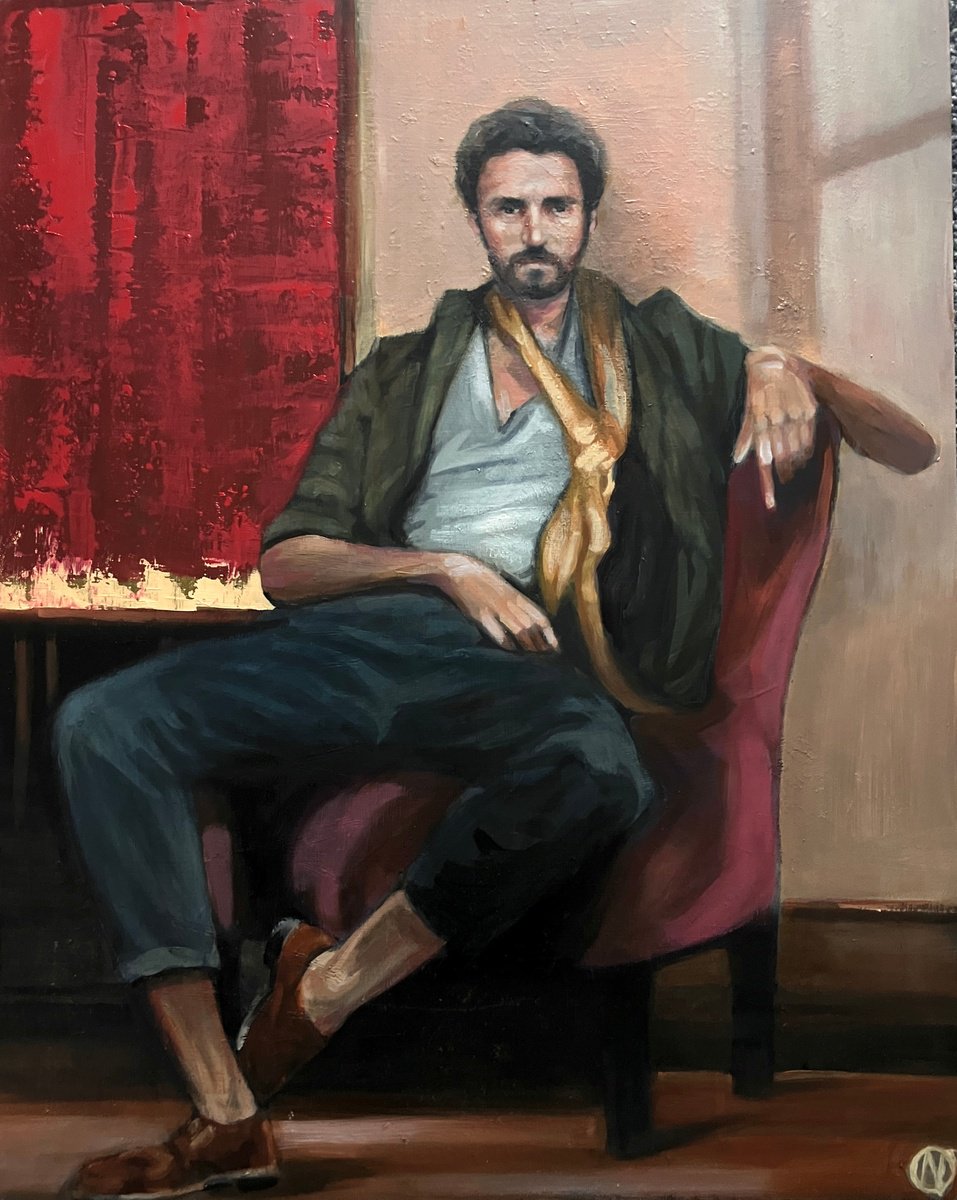 Styling in out Oil painting by Peter Campbell Saunders | Artfinder