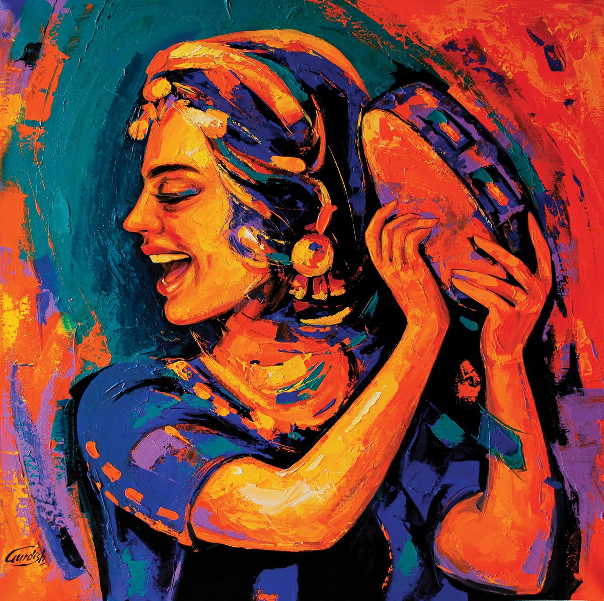 The Beauty of Punjab Acrylic painting: ARTIST GURDISH PANNU | Artfinder