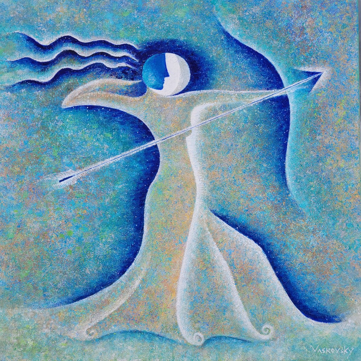 Artemis (Diana) Acrylic painting: Vadim Vaskovsky
