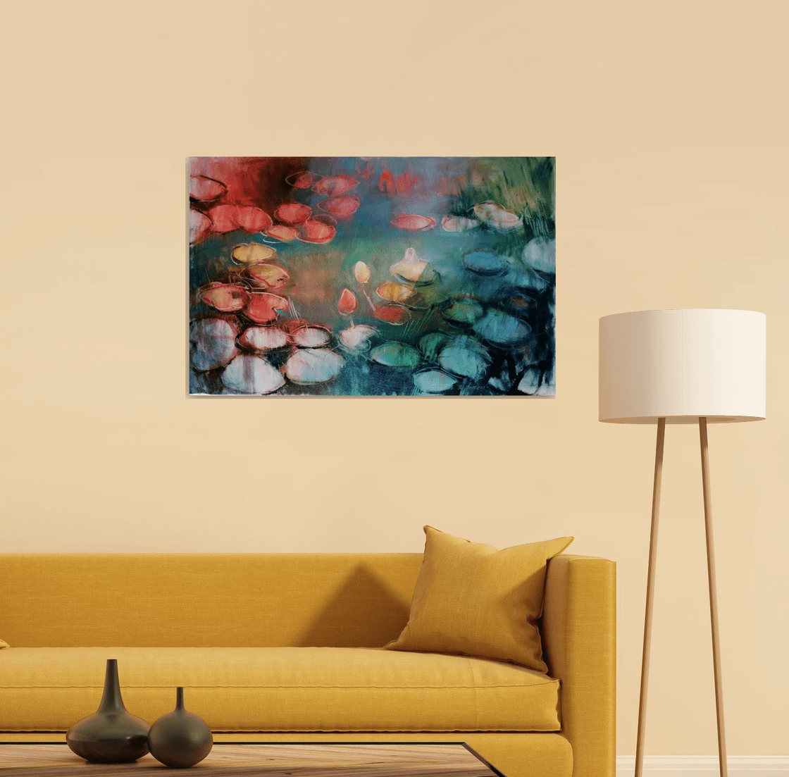 Water lilies Acrylic painting: Olga David | Artfinder
