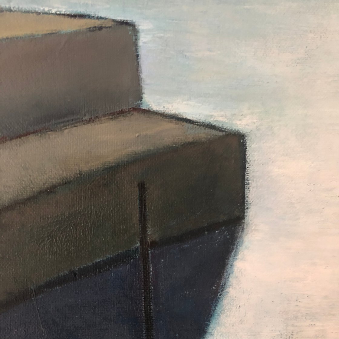Morning Harbour Boats Oil painting by Nigel Sharman | Artfinder