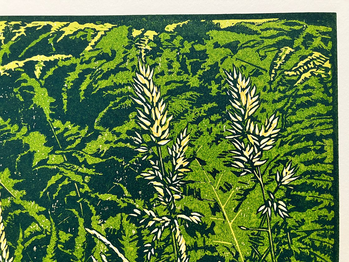 The Verge (version 1) Linocut: Susan Noble | Artfinder