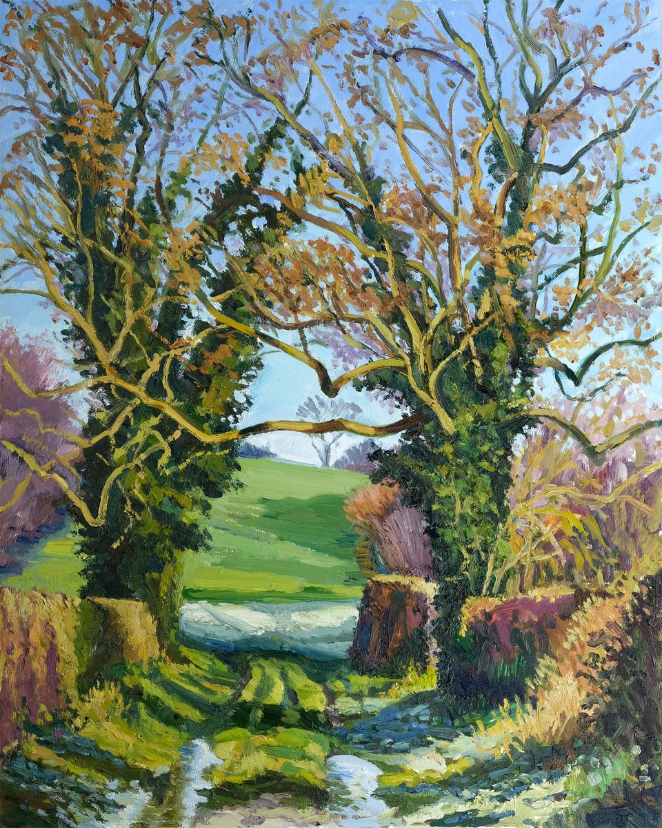 Winter Trees, Kilburn Oil painting: Jeff Parker | Artfinder