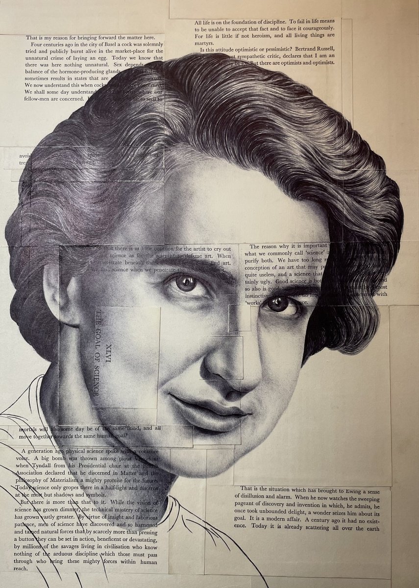Rosalind Franklin Ink drawing: Habib Hajallie | Artfinder