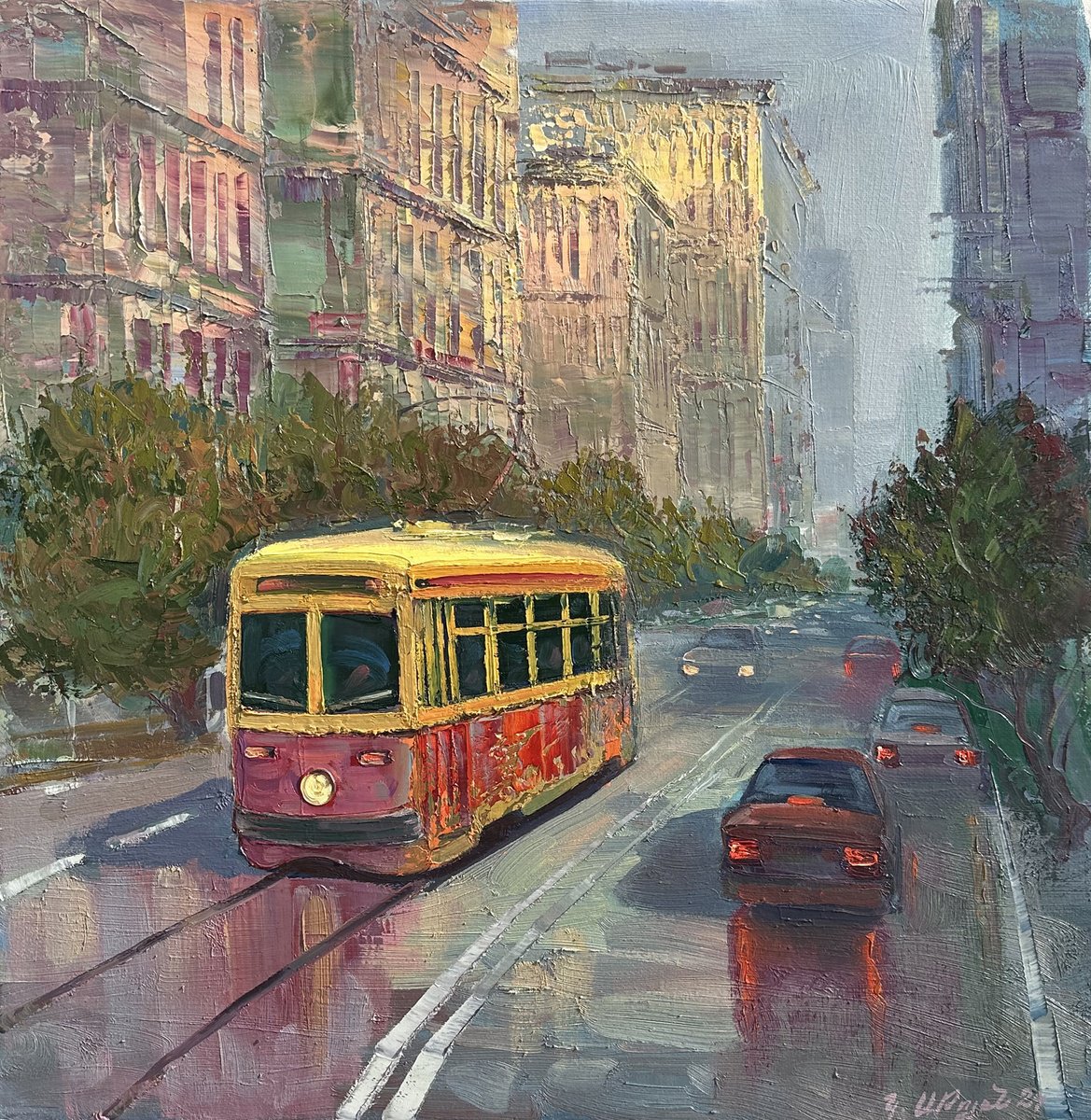 Rhythms of the Road Oil painting: Kamo Atoyan | Artfinder