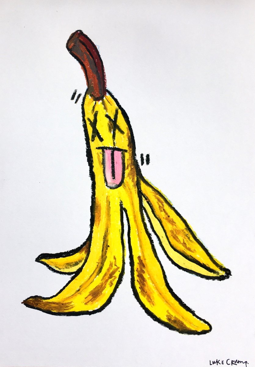 A Dead Banana - FREE U.K Shipping Pastel drawing: Luke Crump