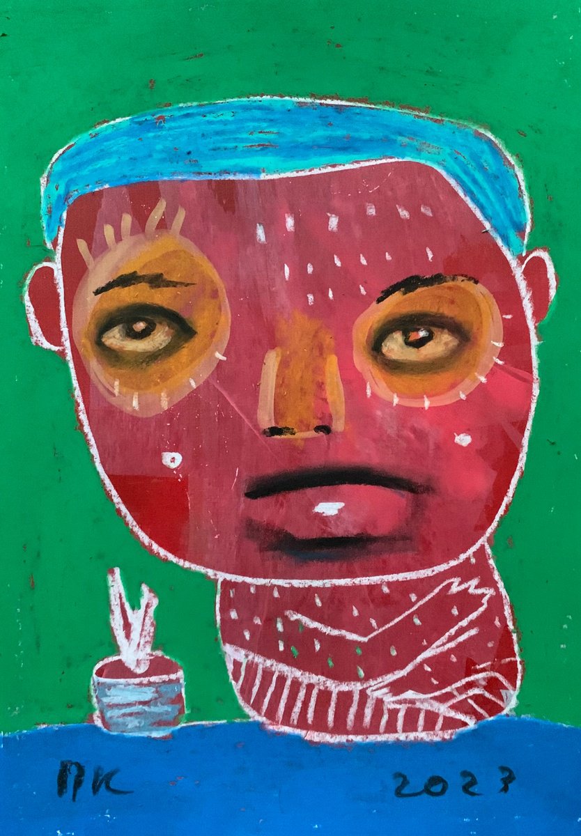 Prostration. Day 102. Pastel drawing by Pavel Kuragin | Artfinder