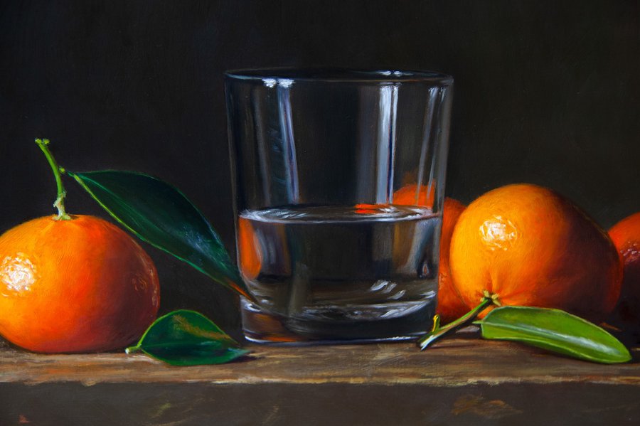 Mandarin Water Oil painting: Mayrig Simonjan | Artfinder