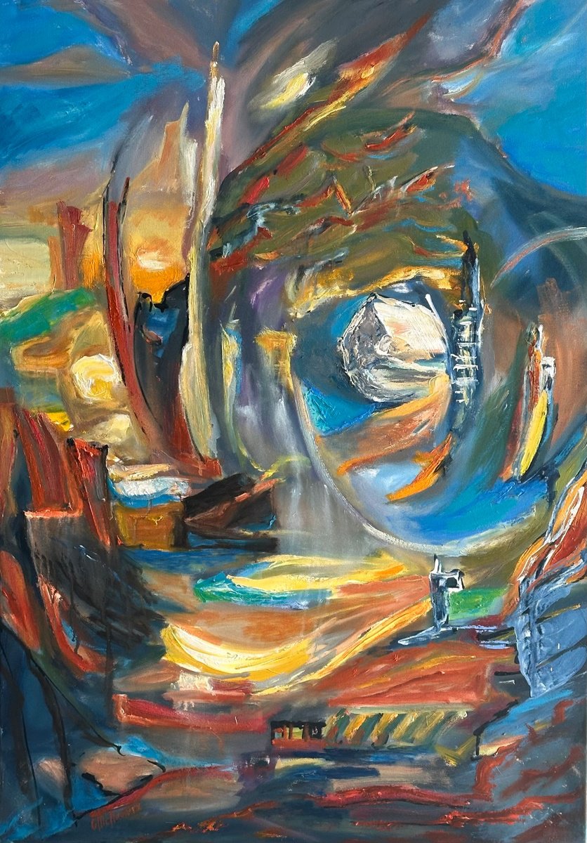 Portal to Infinity Oil painting: Olga McNamara BiennaleArtist | Artfinder