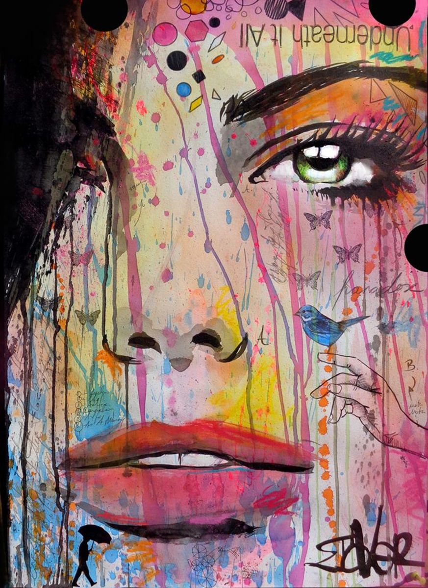 UNDERNEATH IT ALL Drawing by Loui Jover | Artfinder