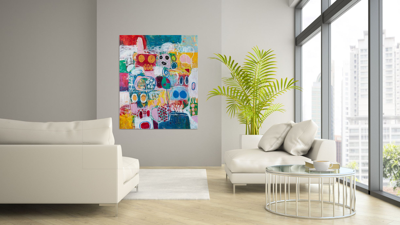 Coco Bongo Island Acrylic painting: Tommy Lennartsson | Artfinder