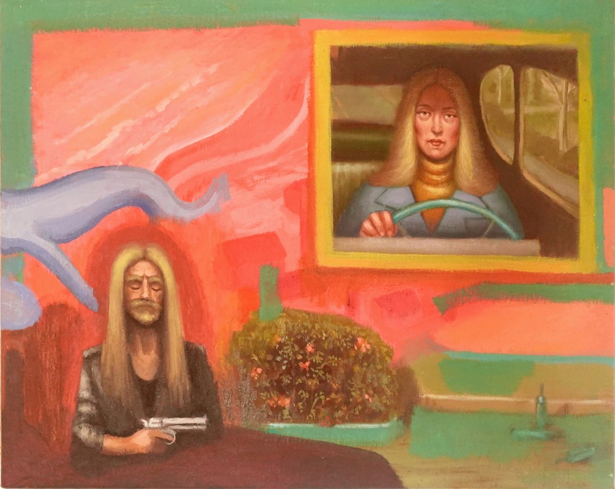 Bad Boy Luke and his Fling Oil painting by Taco Eisma | Artfinder