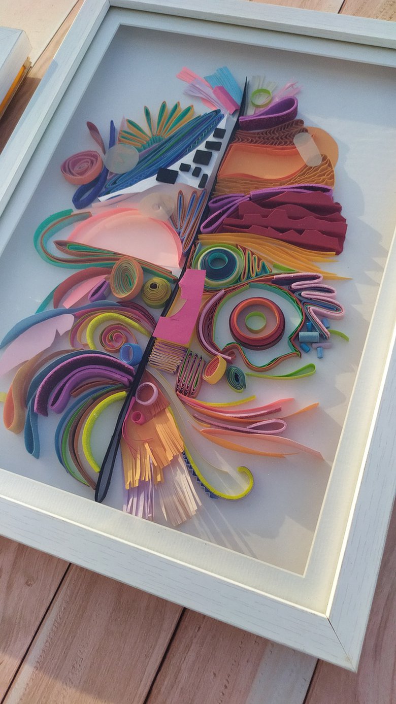 The unusual (abstract painting) mix media Mixed-media painting by ...