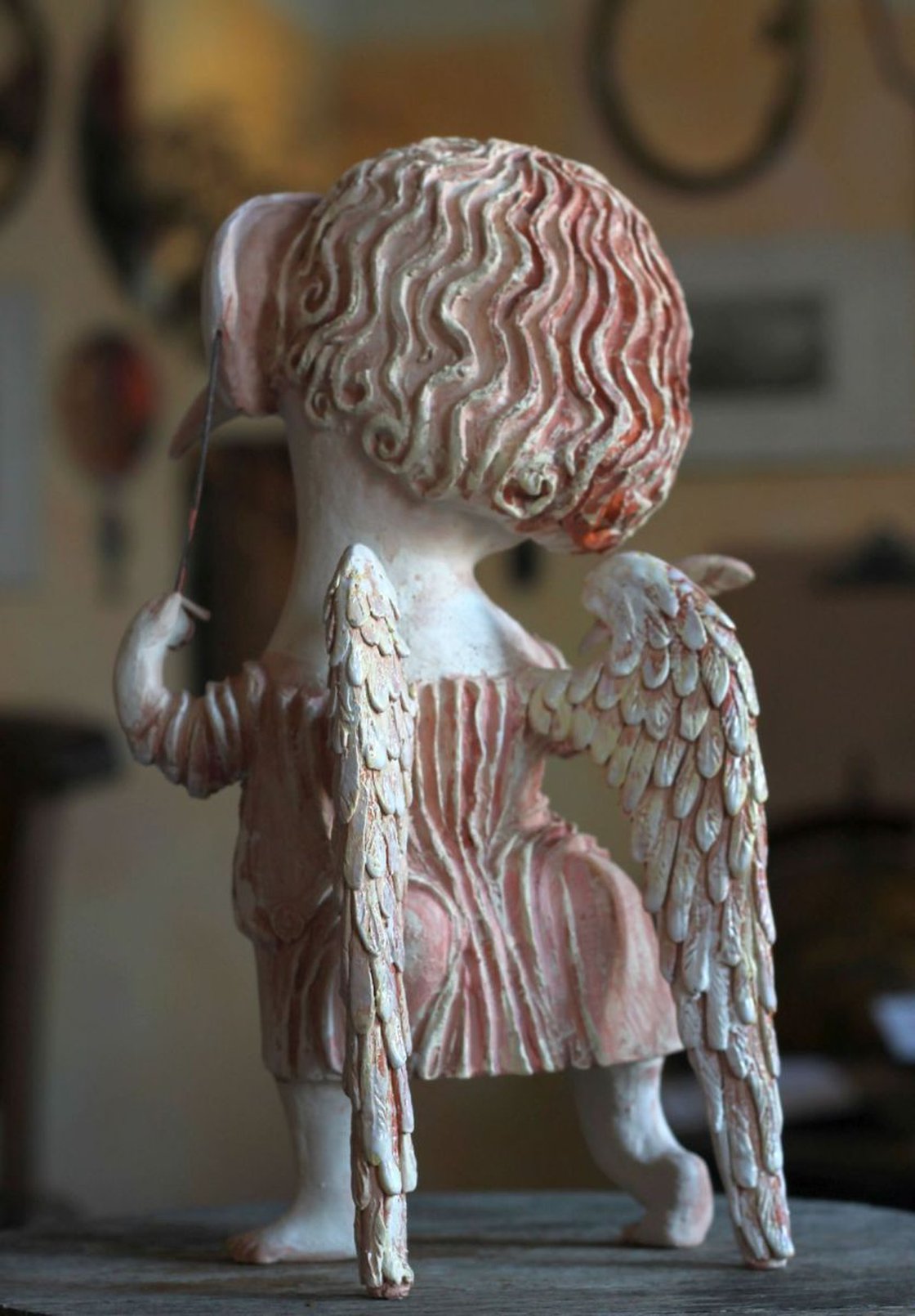 Mask of the Angel. Sculpture from the "Birds and Beards" exhibition ...