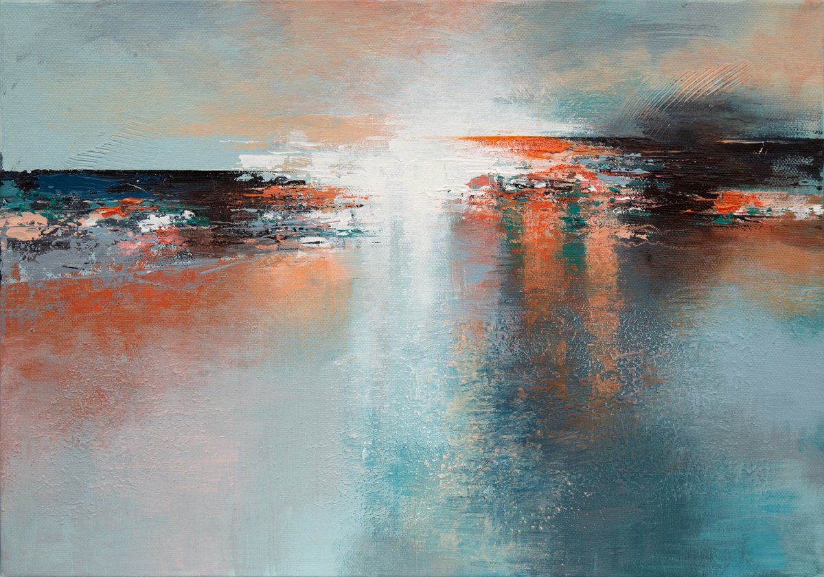 Aegean Teal Acrylic painting: Paul Hillary | Artfinder