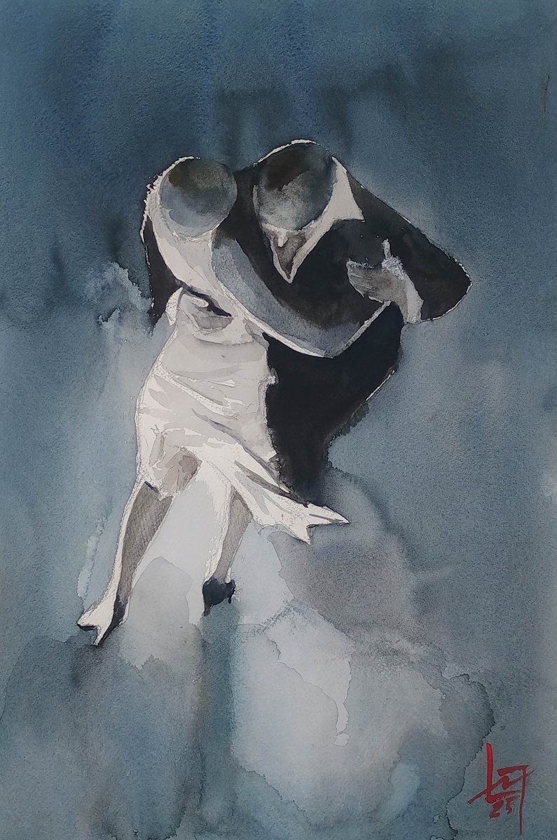 Dark Tango Watercolour: Flavio Furlan | Artfinder
