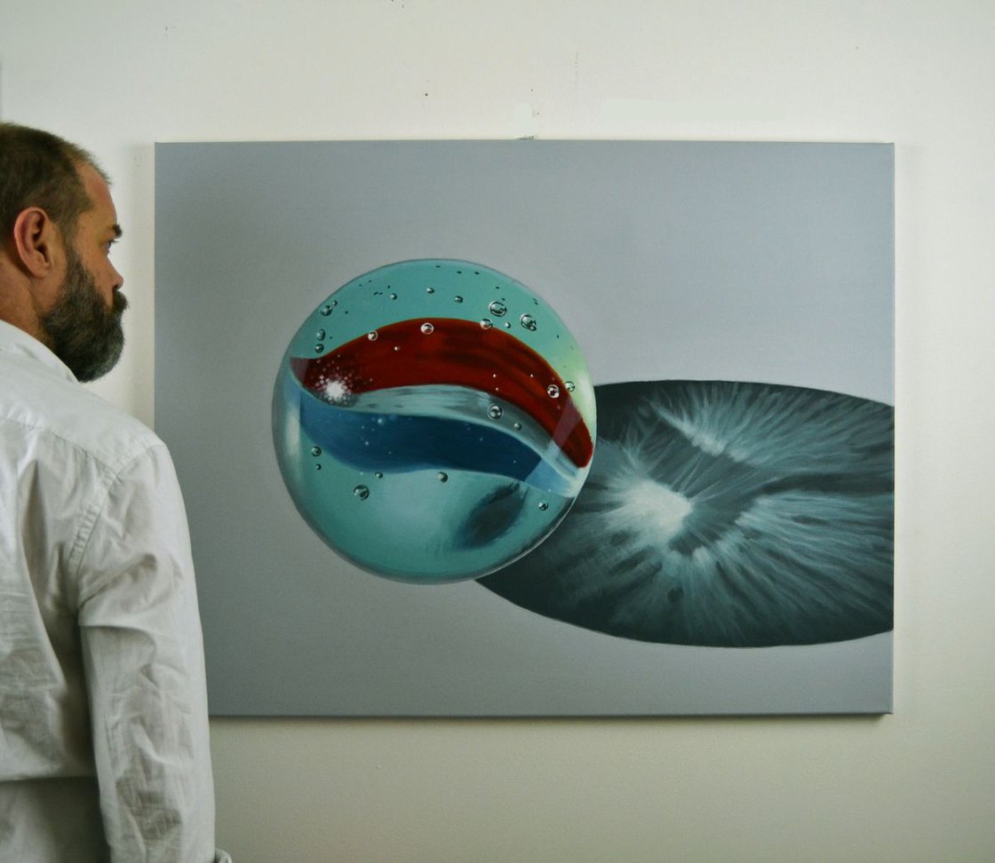 Toy Marble Acrylic painting: Peter Slade | Artfinder