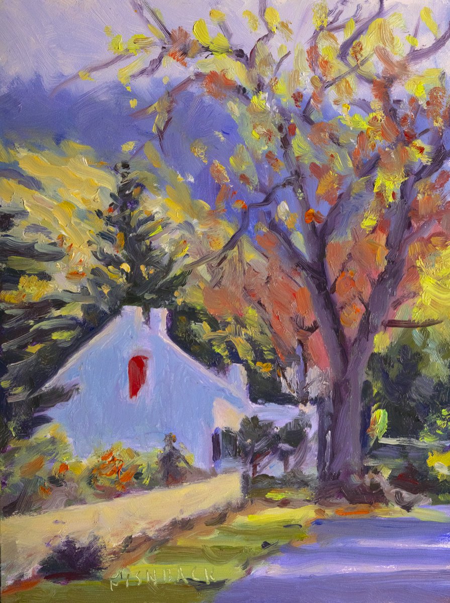 Cabin in the Mountains Oil painting: Daniel Brian Fishback | Artfinder