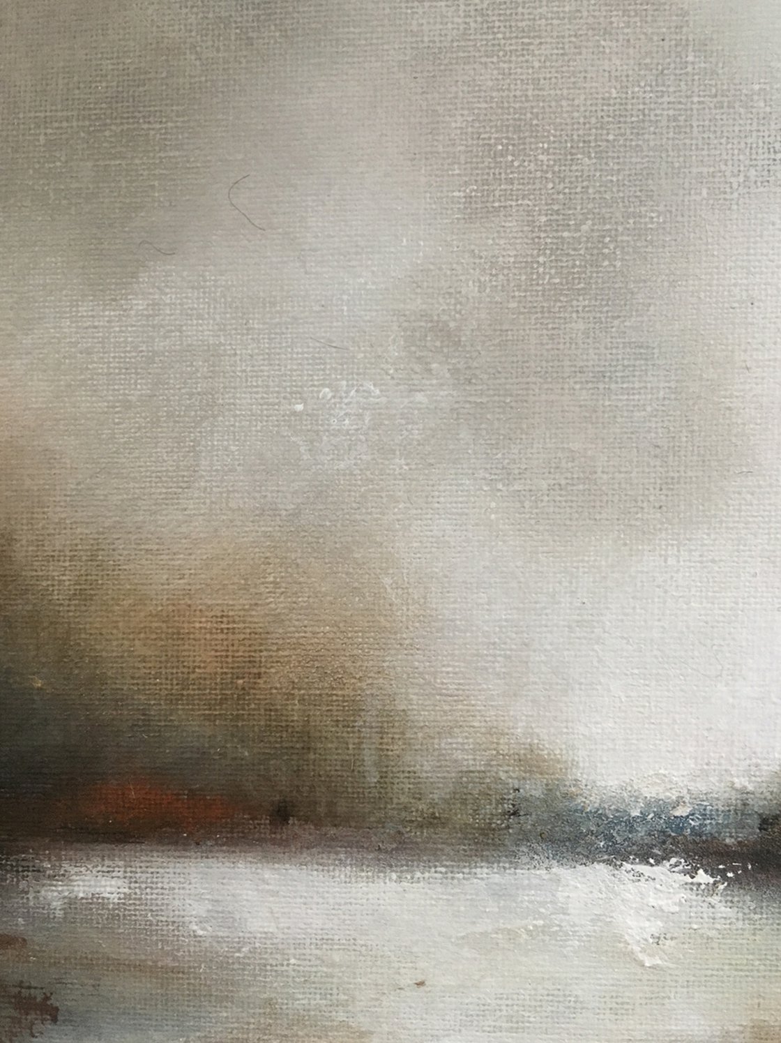 Nature was waiting for winter 40x40 cm oil painting by Elena ...