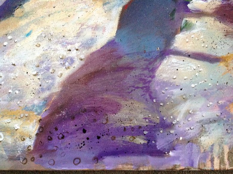 Purple Shadows Acrylic painting by Luci Power | Artfinder