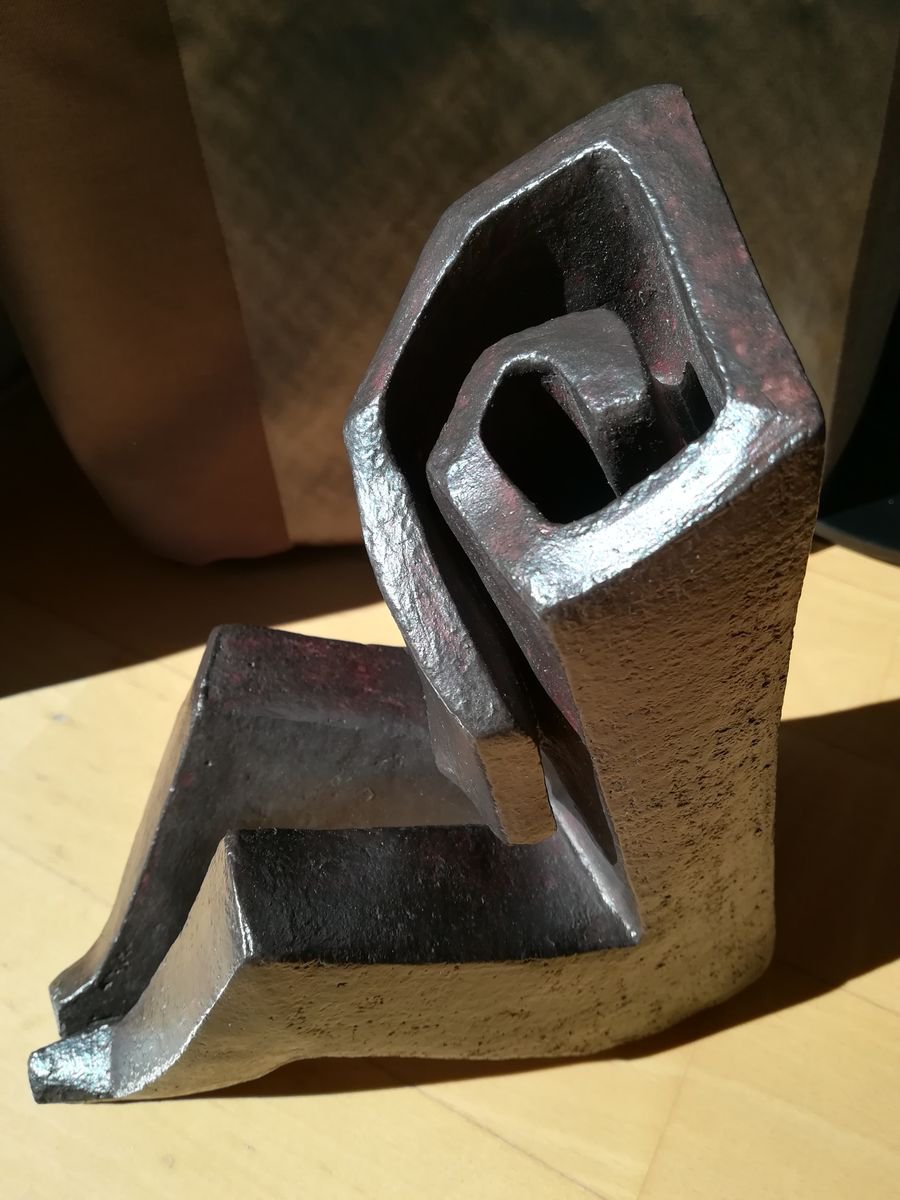 Spiral man Clay sculpture by Marcela Viviana Moreyra | Artfinder