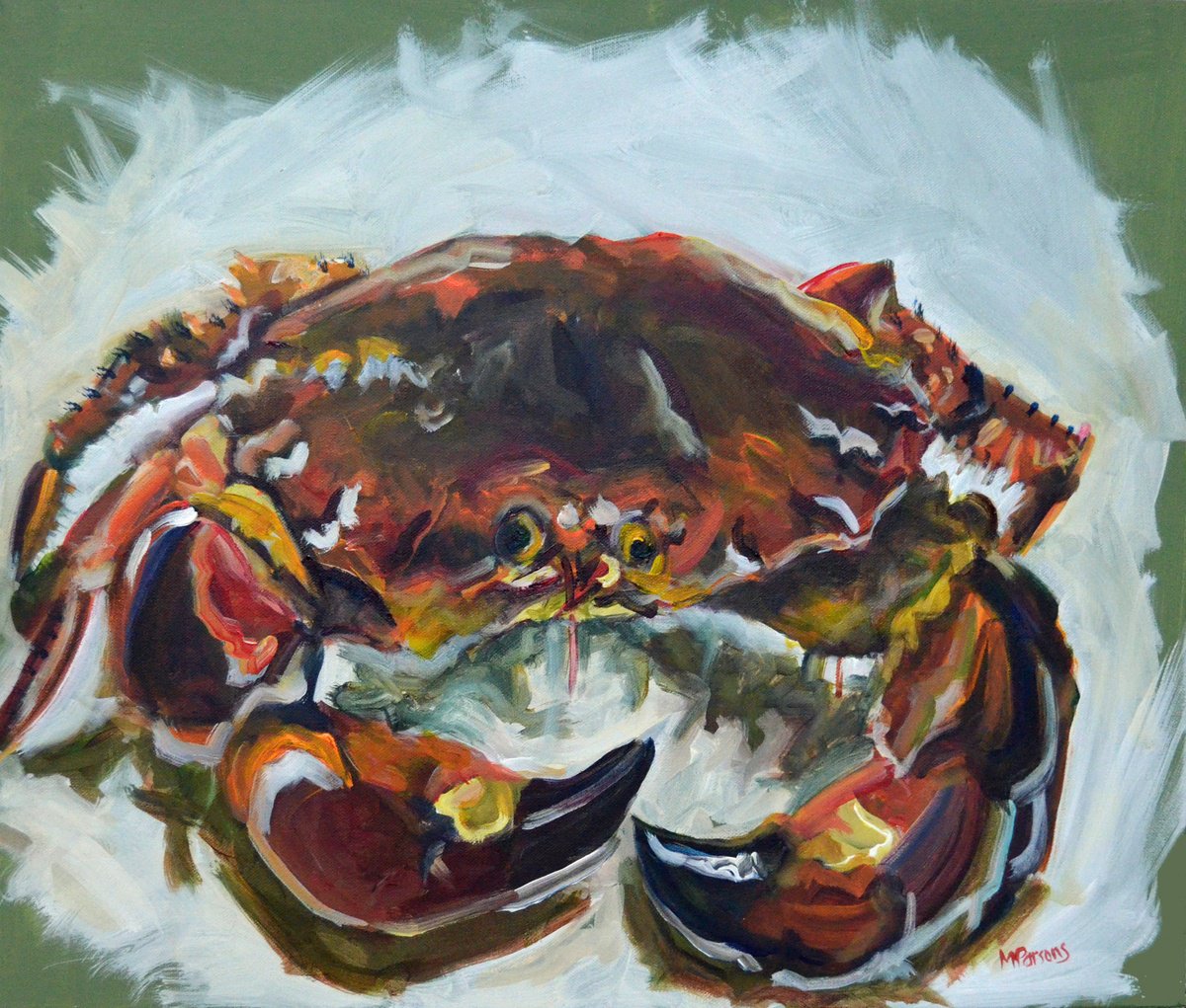 Crab Acrylic Acrylic painting: Michelle Parsons | Artfinder