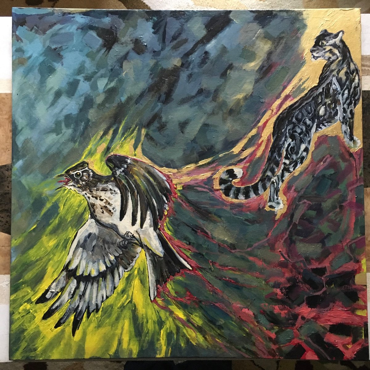 Where is he now Acrylic painting: Deb Dumbrell | Artfinder