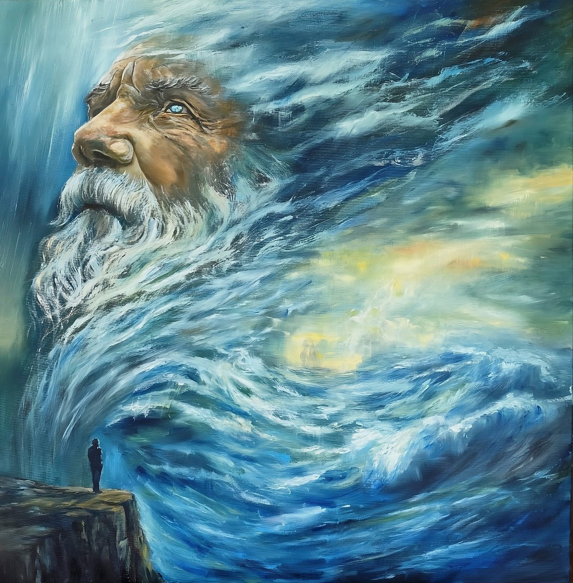 Original Oil Painting - Architecture of the Soul: Space of Salvation by ...