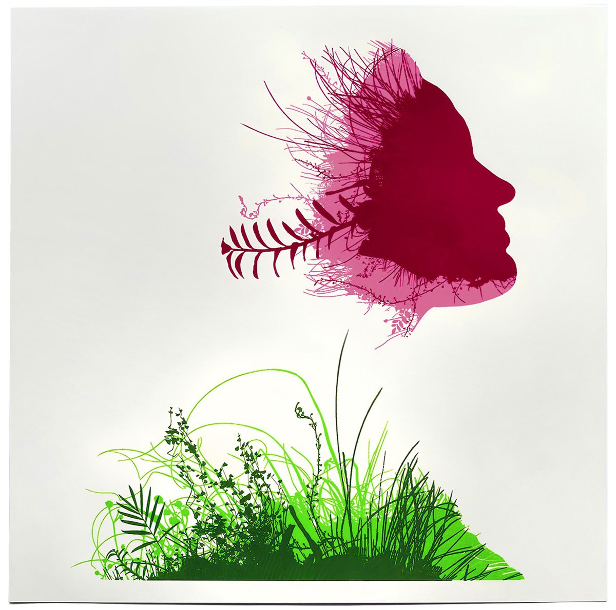 Floral Mask Screenprint: Chris Keegan | Artfinder