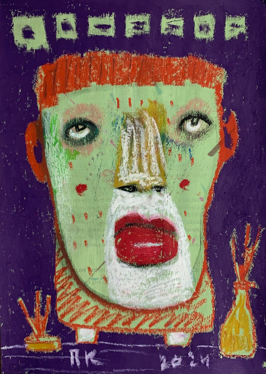 Prostration. Day 114. Pastel drawing by Pavel Kuragin | Artfinder