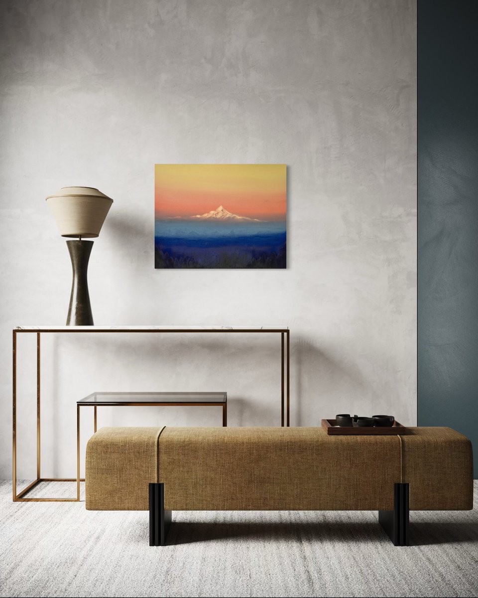 Silent Mountain Oil painting: Cat Goward | Artfinder