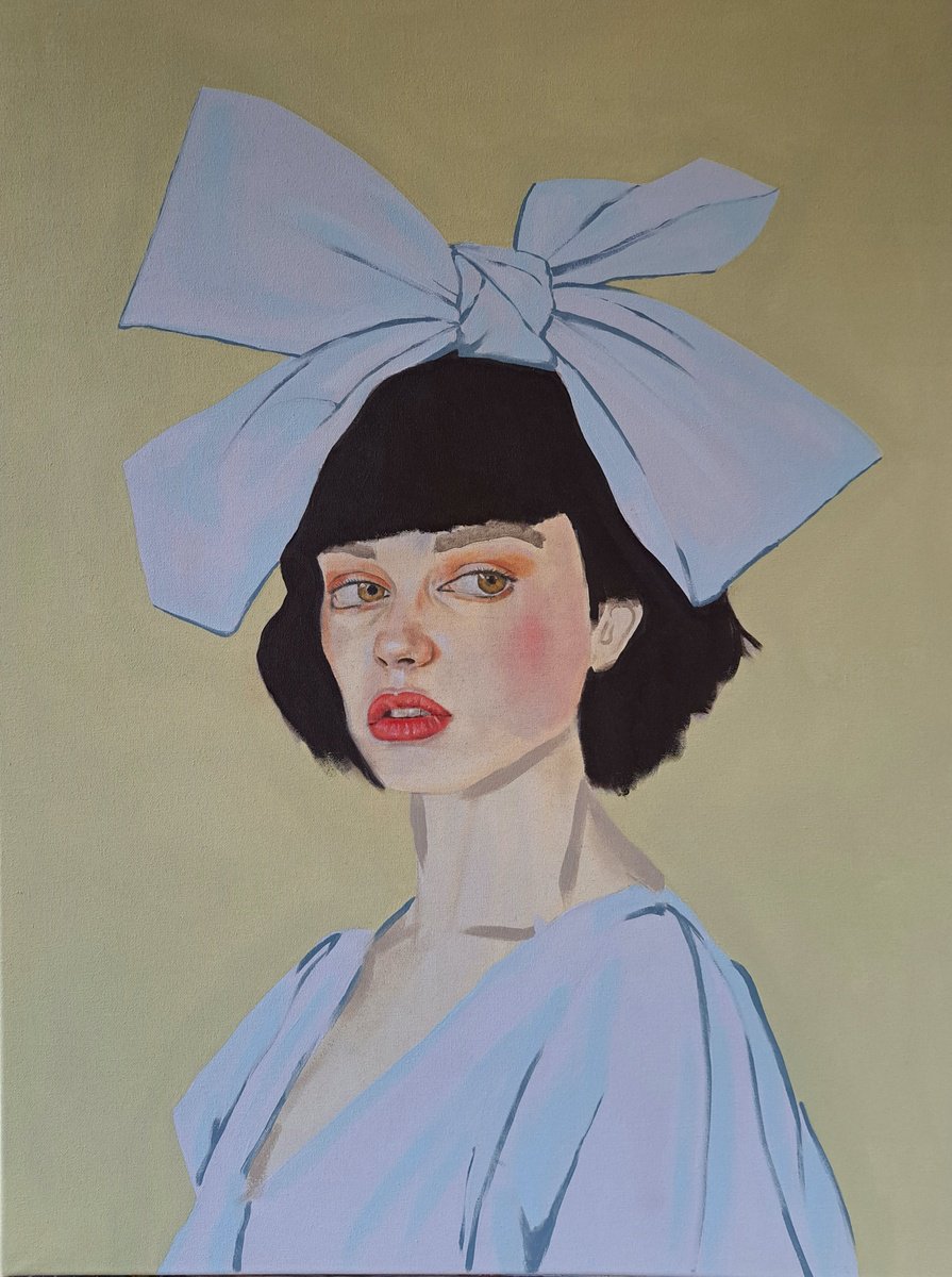 Laura Mixed-media painting by Lee Jenkinson | Artfinder