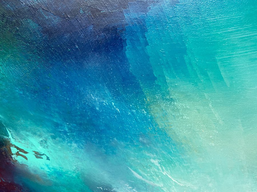 Azurite Escape Oil painting: Paul Kingsley Squire | Artfinder