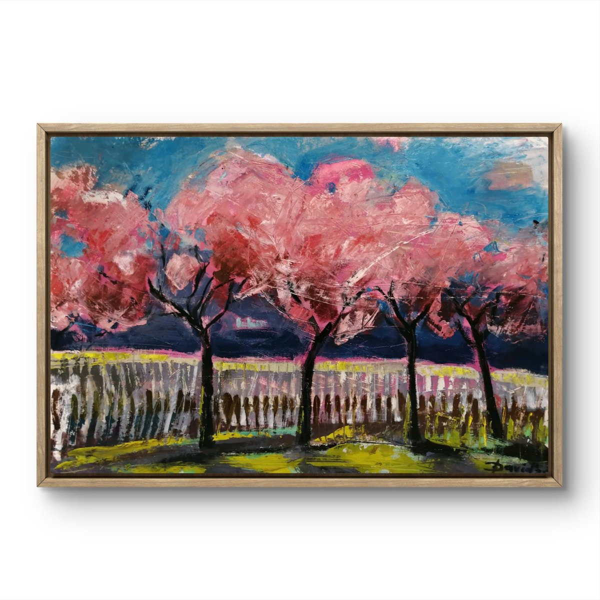 Mandelbaumallee Süddeutschland Oil painting: Olga David | Artfinder