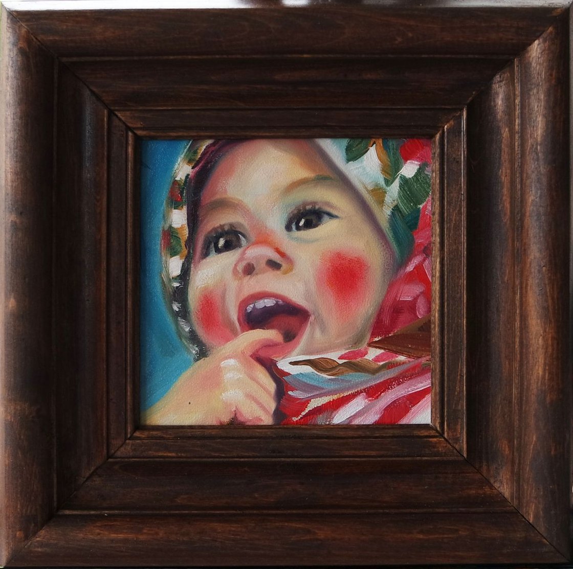 Red Cheeks Oil painting: Ion Sheremet | Artfinder