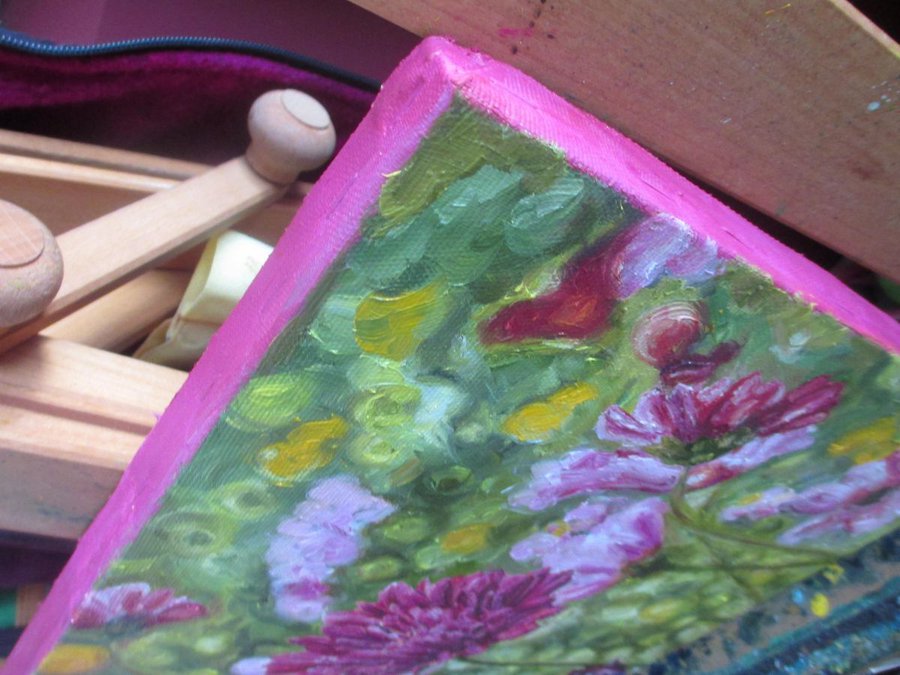 Pink spring Oil painting: Olga Knezevic | Artfinder