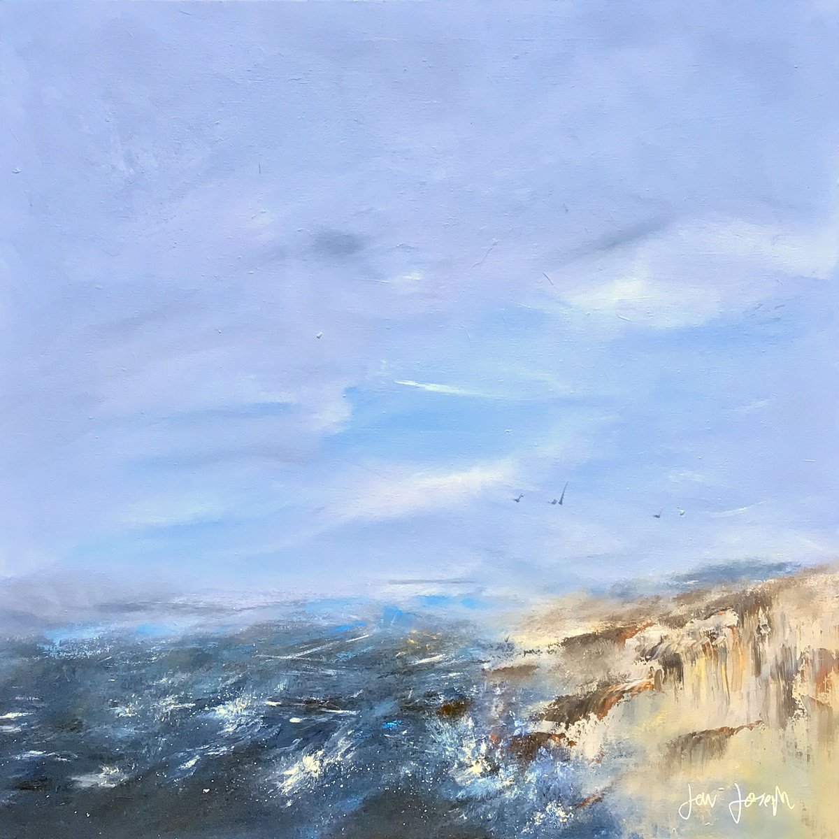 Into the Blue Acrylic painting: Jon Joseph | Artfinder