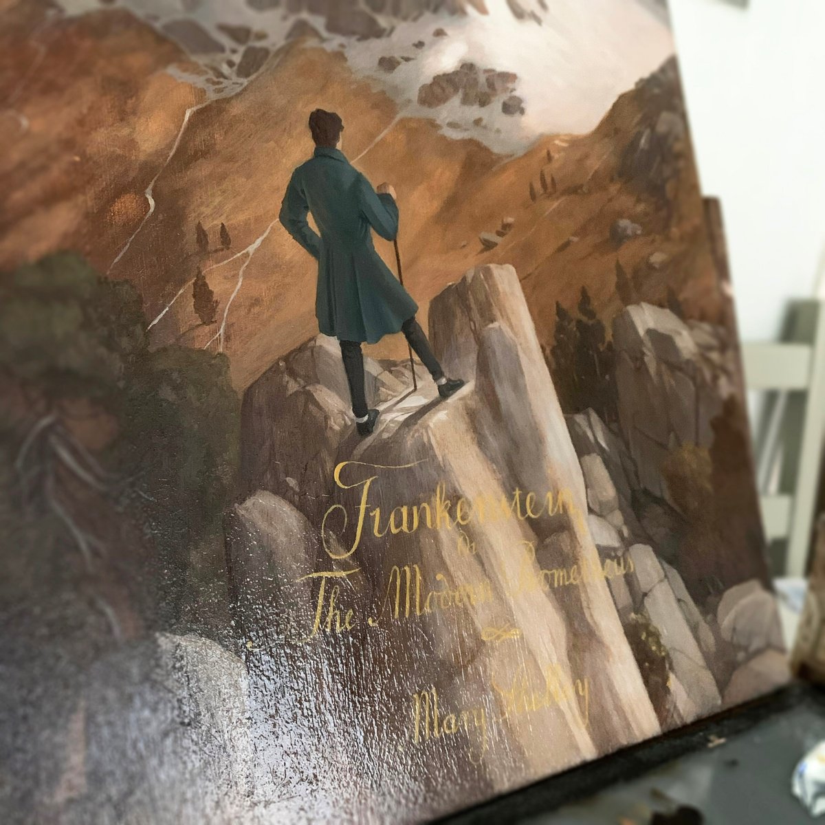 Frankenstein Oil painting: Oliver Hurst | Artfinder