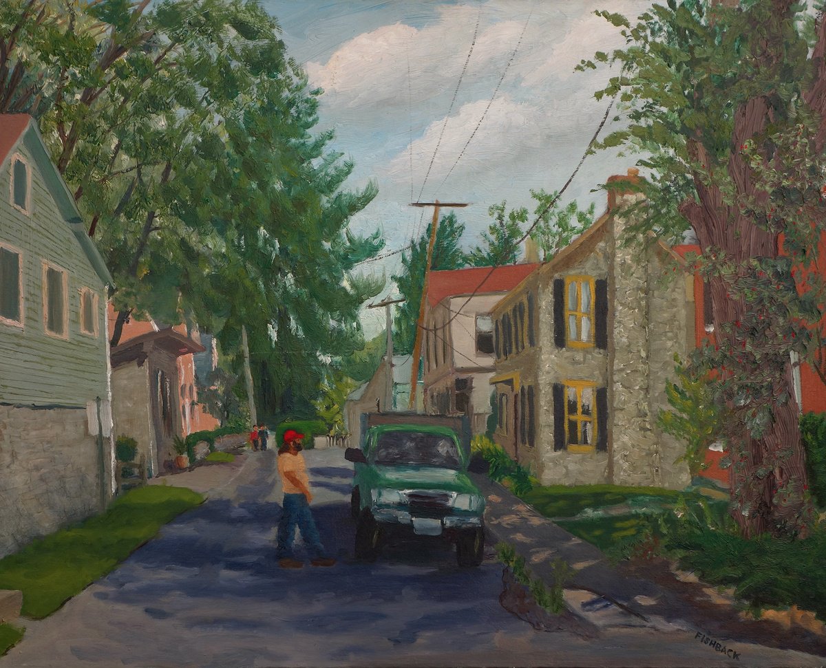 Small Town USA Oil painting: Daniel Brian Fishback | Artfinder