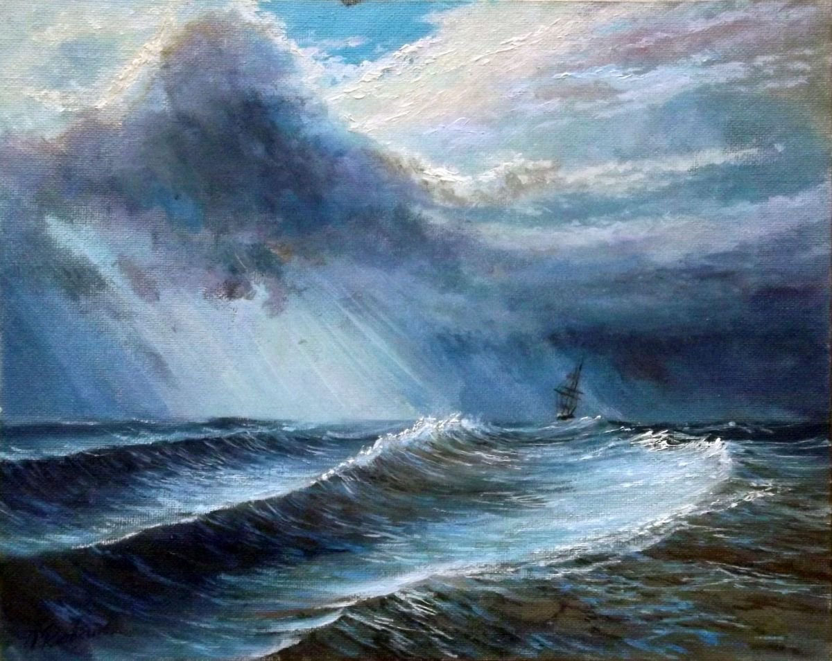 Storm (2013) Oil painting by Oleg Riabchuk | Artfinder