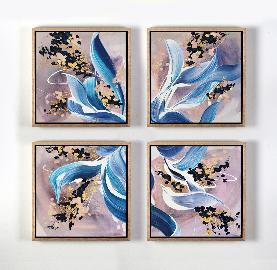 Dreamcatcher Quadriptych Acrylic painting: Novi Lim | Artfinder