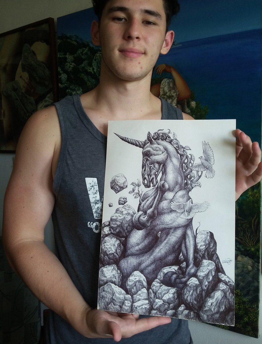 The Pungent Smell of Freedom Ink drawing: Jorge Ignacio Nazabal | Artfinder