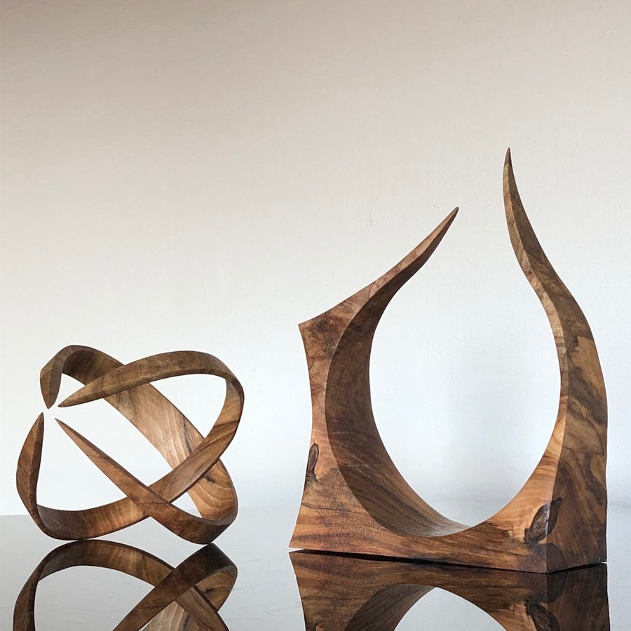 Abstract # 678 Wood sculpture by Roland Köpfer | Artfinder